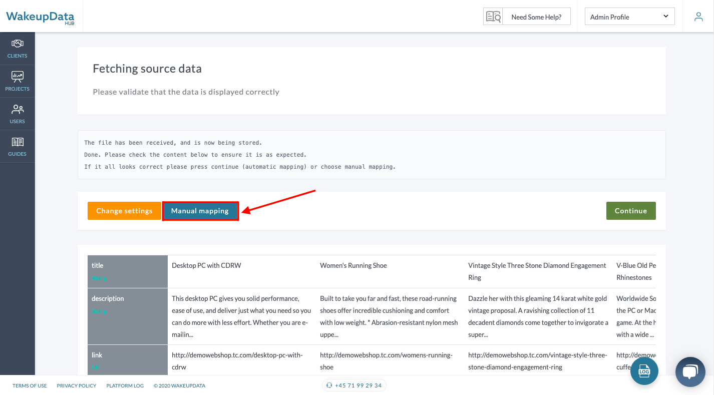 How to use manual mapping?